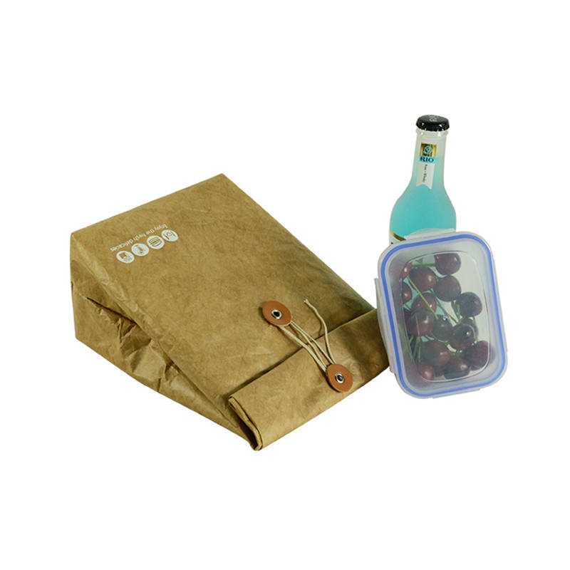 Custom Dupont paper washed kraft paper bag