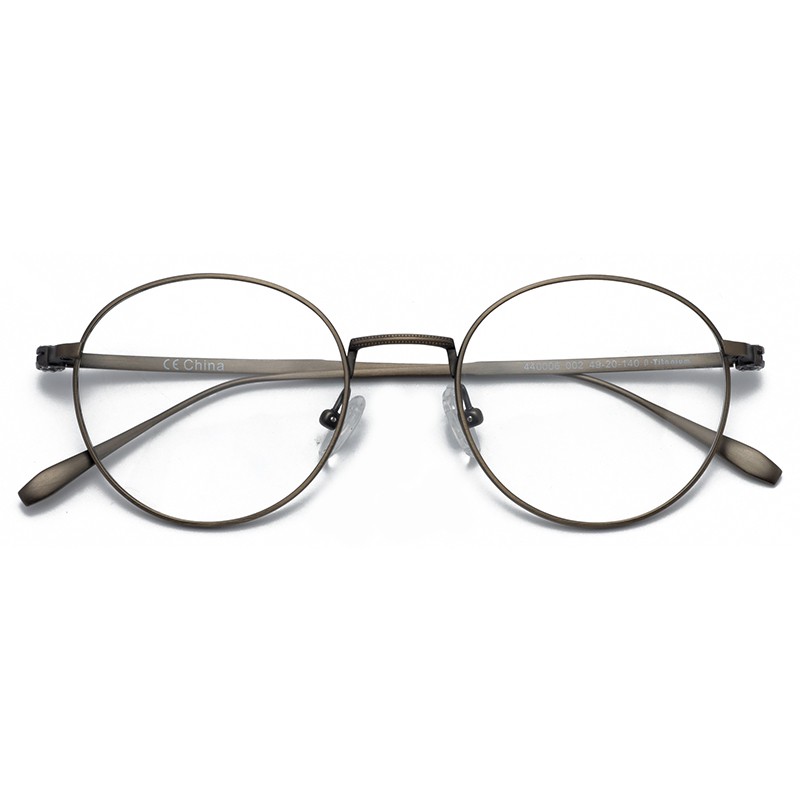 Retro Style Dropshipping Circle Round Titanium Women Eye Frames Optical ...
