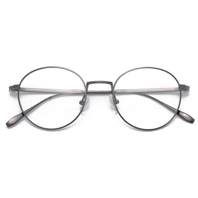 Retro Style Dropshipping Circle Round Titanium Women Eye Frames Optical ...