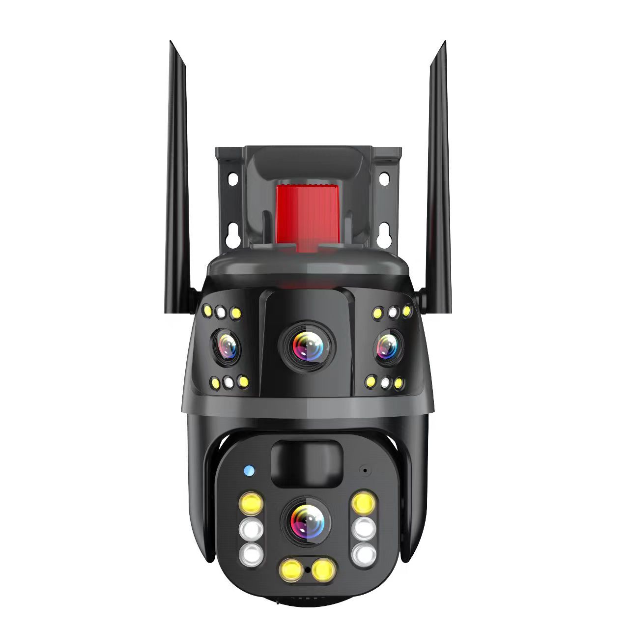 6MP Dual Lens Color Night Vision PTZ 360 Battery Powered 4G Solar ...