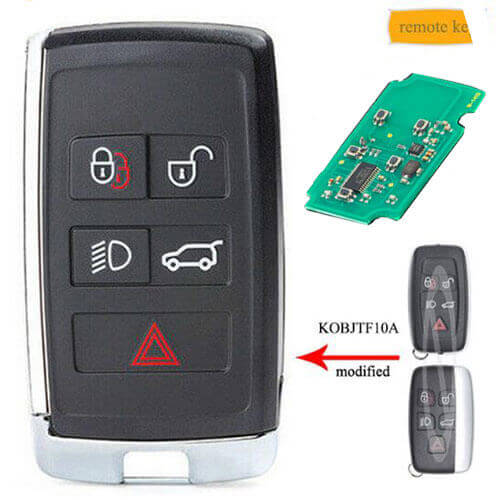 Modified JLR Smart Remote Key 5 Buttons 315MHz/ 433MHz for LandRover ...