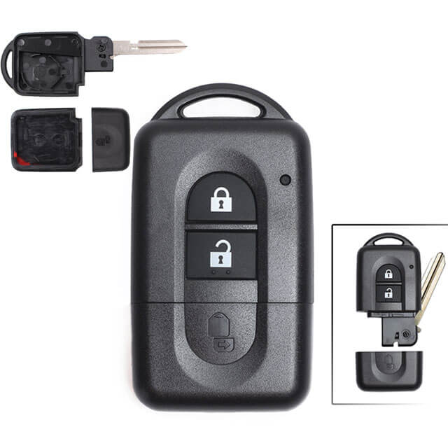 Replacement Flip Key Remote Shell for Nissa*n Micra Xtrail Qashqai Note ...