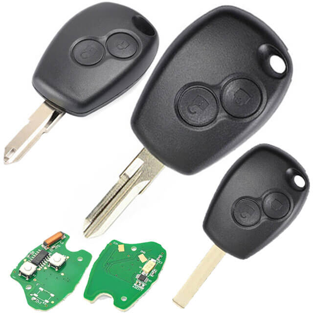 Renaul*t Megane Remote Key 433MHz 2 Button with PCF7946 Chip,Keys & Remote