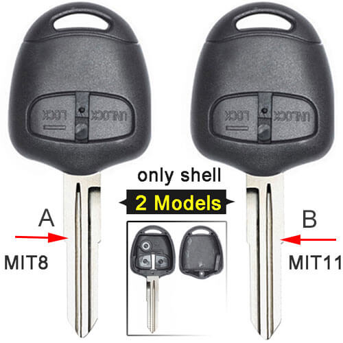 Mitsubish*i Remote Key Shell 2 Buttons Fob for Lancer Pajero Triton ...