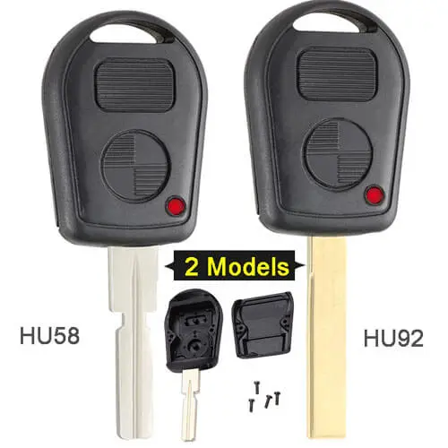 BMW IR Remote Key Shell 2 Button Fob with HU58/ HU92 Blade for Z3 M5 ...