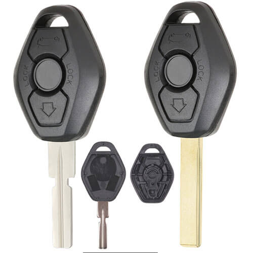 BMW Diamond Remote Key Shell 3 Button Fob with HU58/HU92 Blade for 3 5 ...