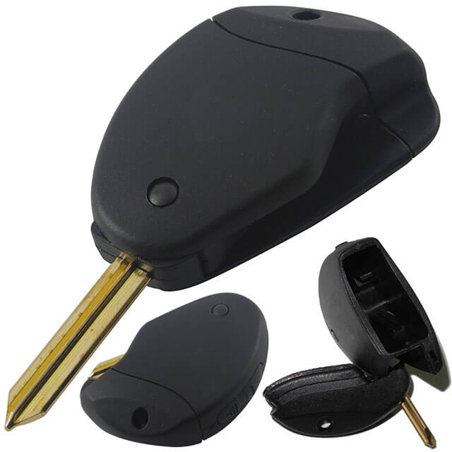 Citroe*n Evasion Flip Remote Key Shell 2 Buttons with SX9 Blade Uncut ...
