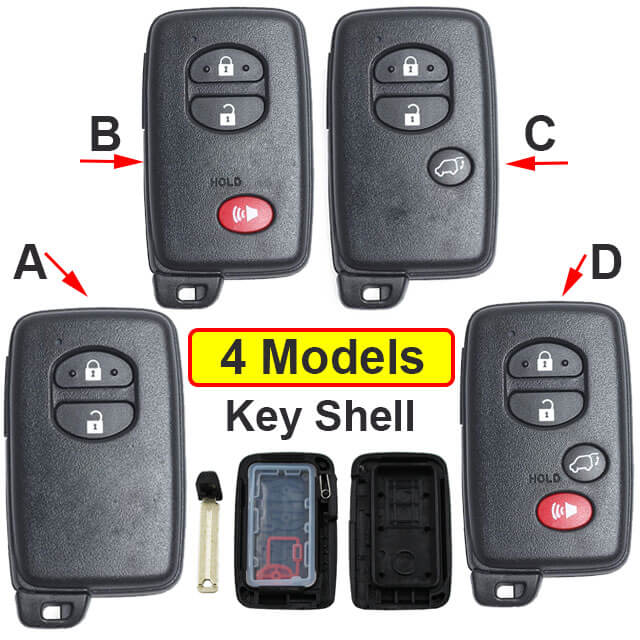 2007-2011 Toyot*a Highlander Smart Key Remote Shell 2/ 3/ 4 Buttons ...