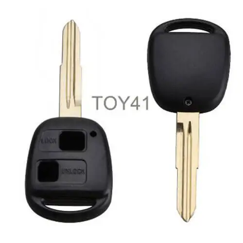 Toyot*a Combo Remote Key Shell 2 Buttons with Toy41 Blade Uncut,Car ...