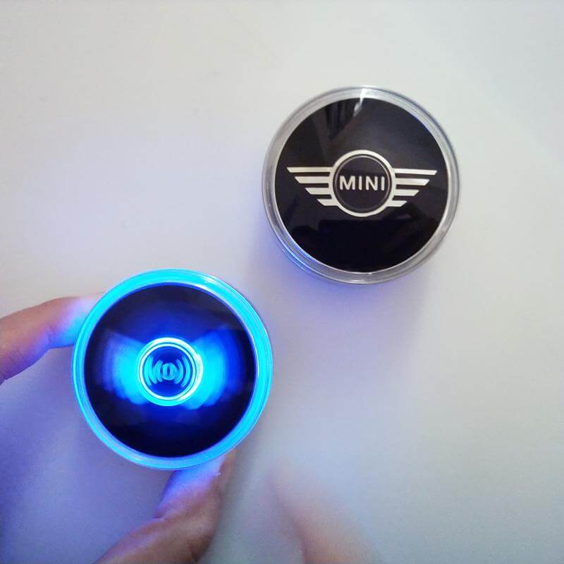 Mini Cooper LED Floating Car Wheel Hub Caps Plug and Play Waterproof ...