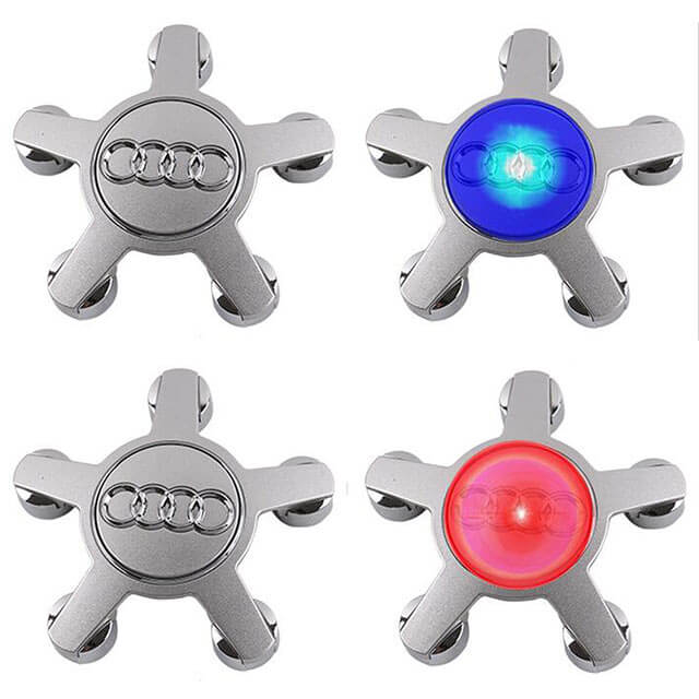 2012-2016 Audi A4L LED Floating Wheel Hub Caps Plug and Play Waterproof ...