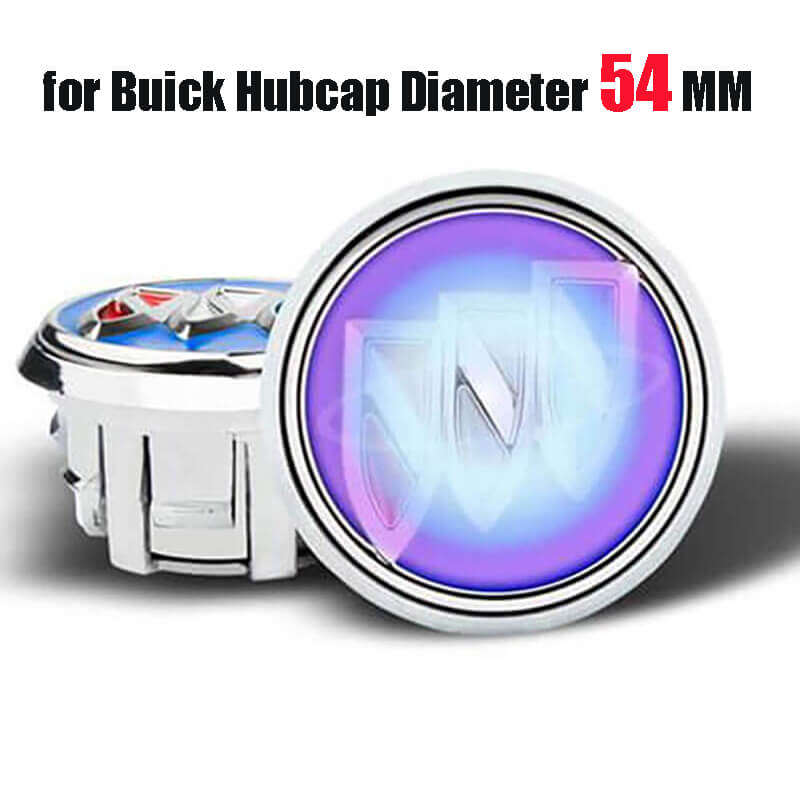 54MM Buikc Led Floating Wheel Center Caps with Logo Blue Lights for ...