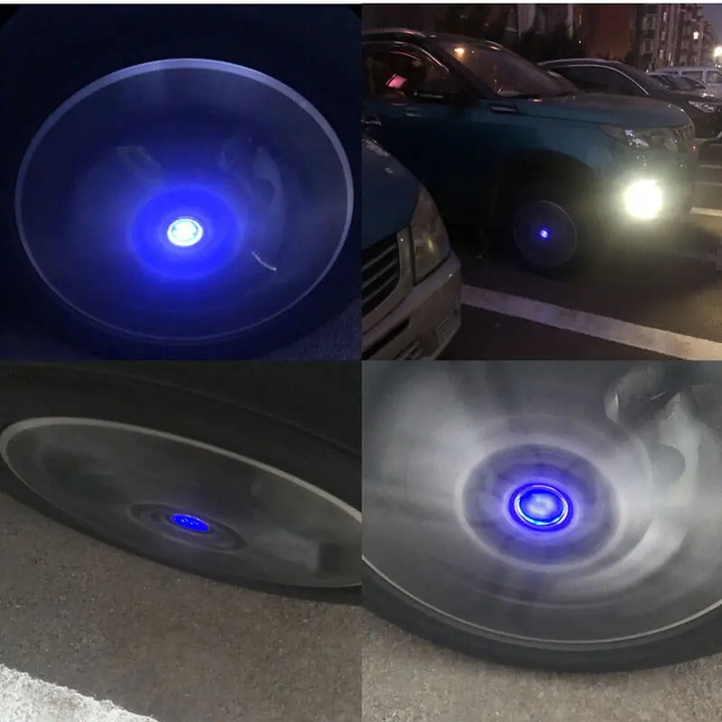 54mm Suzuk*i LED Floating Car Wheel Hub Caps Plug and Play Blue Light ...