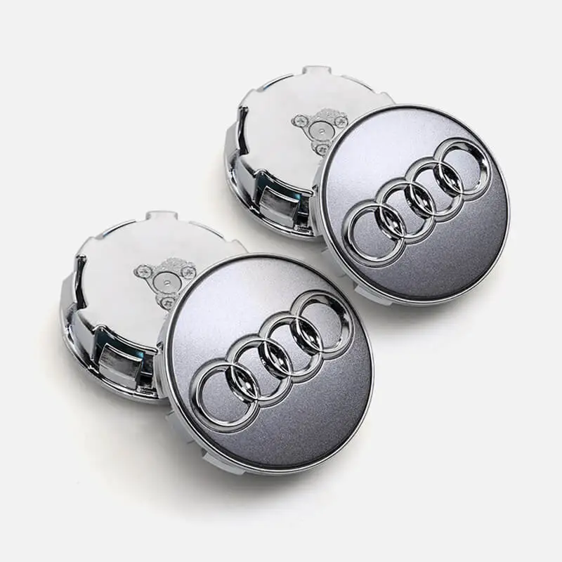 Aud*i Led Floating Wheel Hub Caps Blue Light Badge