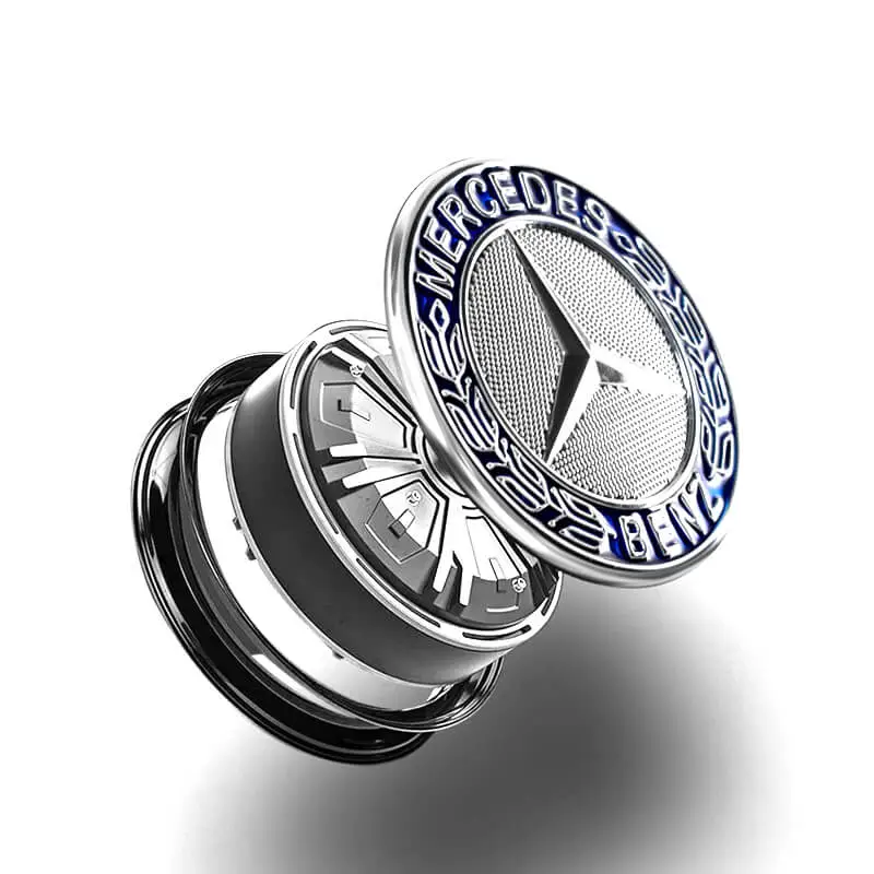 4pcs/Set 75MM Mercedes Benz E300L C260LGLC260 LED Floating Wheel Hub ...