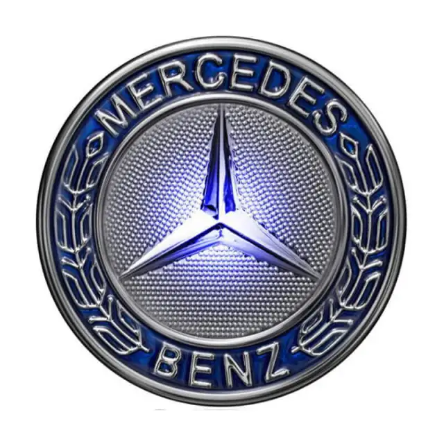 Waterproof Mercedes Benz LED Floating Wheel Hub Caps Plug and Play ...