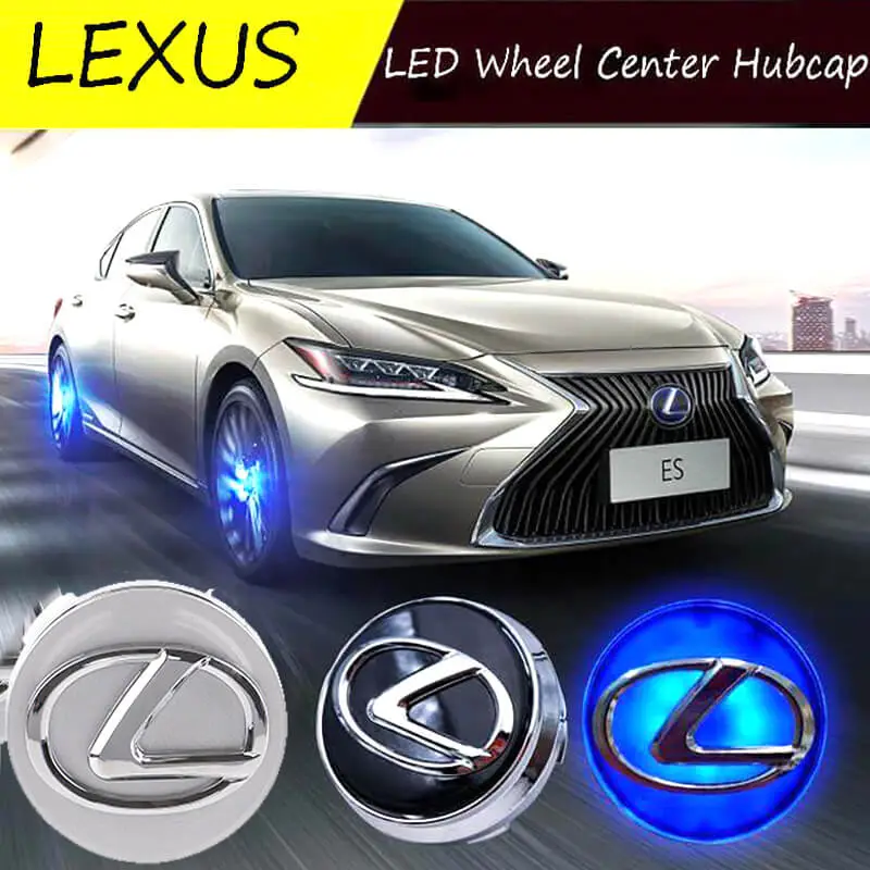 Lexus LED Floating Car Wheel Hub Caps Plug and Play Waterproof Wheel ...