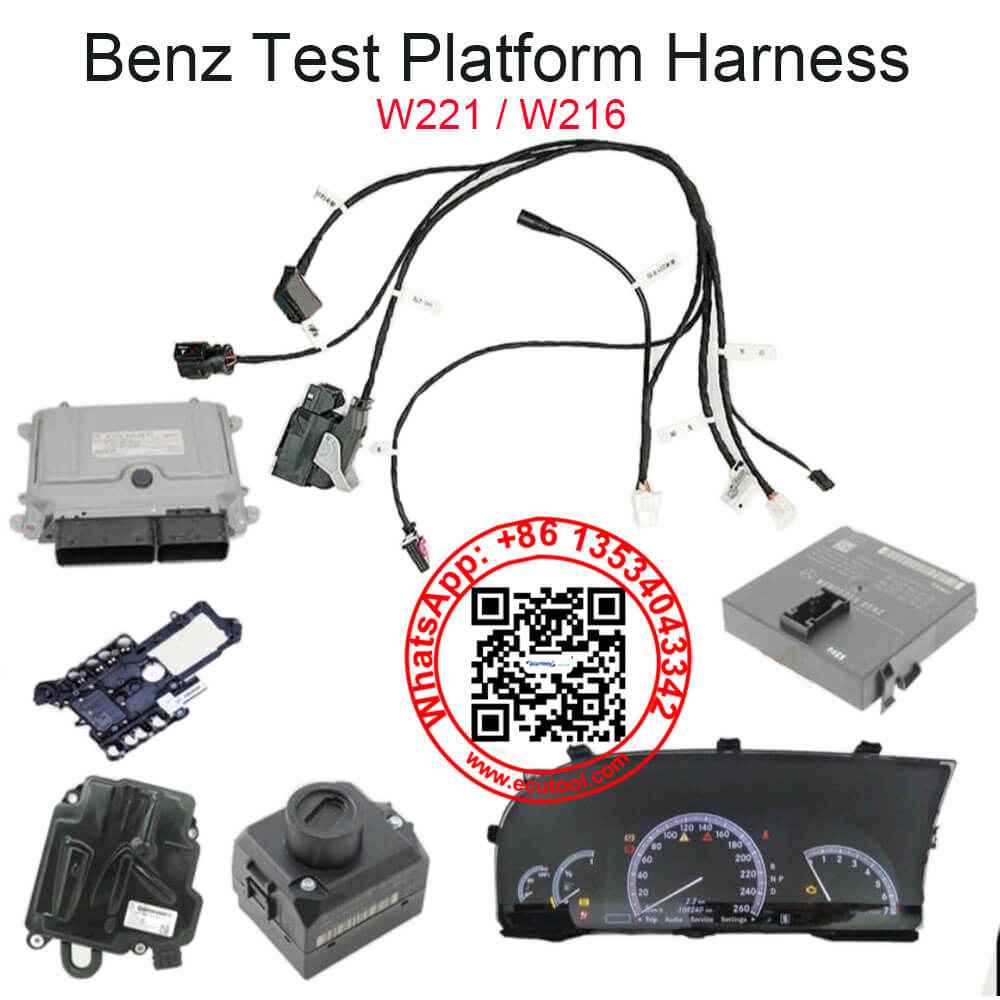 Mercedes Benz W221 W216 Test Platform Cluster ECM TCU ELV EIS ISM Harness