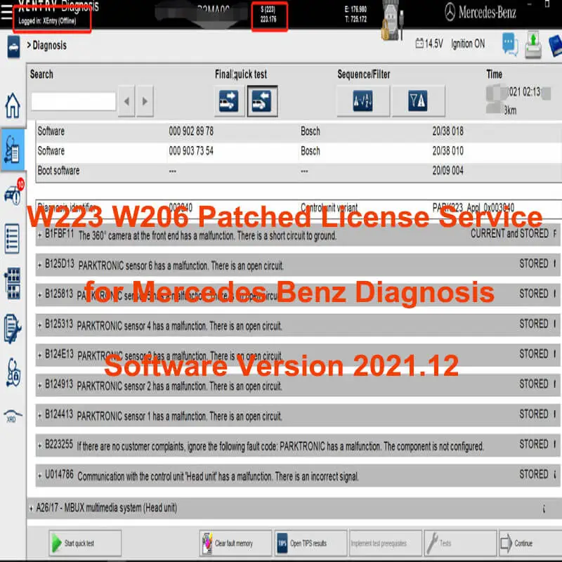 Mercedes Benz Xentry Software ZenZefi License W223 W206 W213 W167 ...