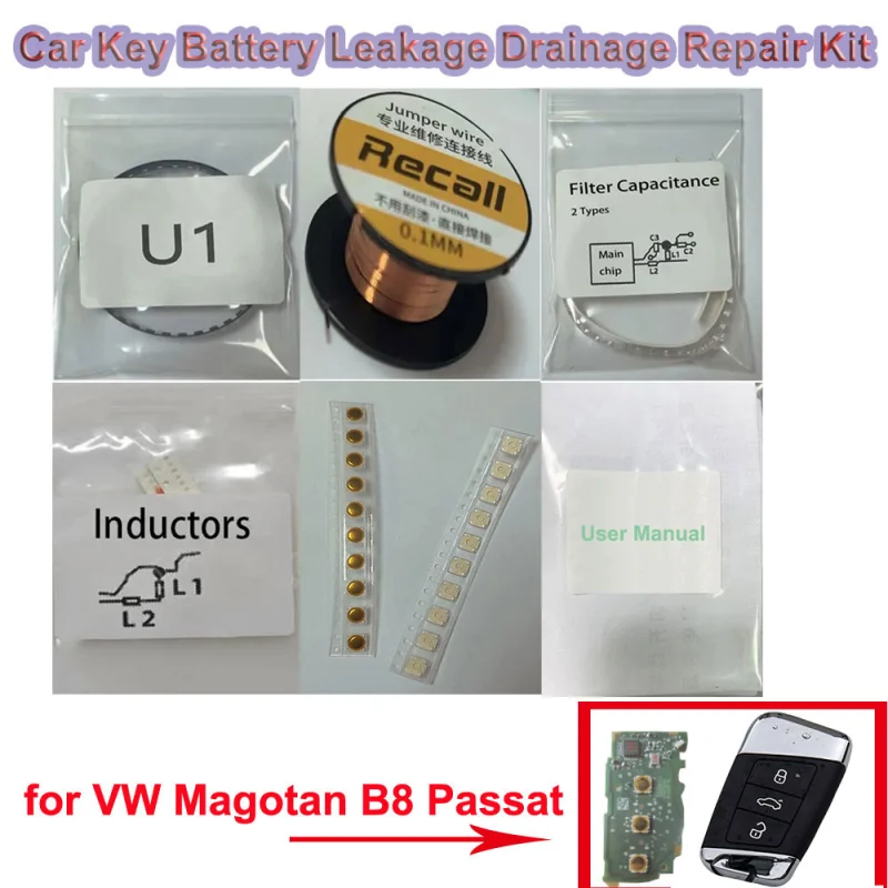 For VW Magotan B8 Passat Remote Car Key Leakage Repair Accessories ...