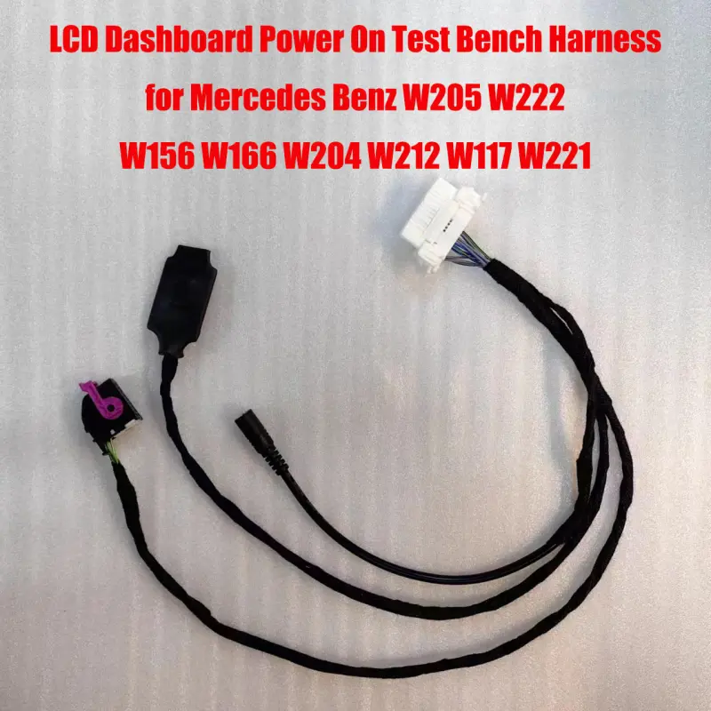 LCD Dashboard Instrument Cluster Power On Test Bench Harness for Benz ...
