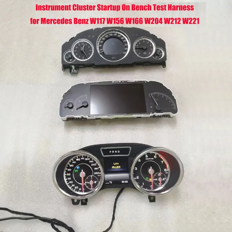 LCD Dashboard Instrument Cluster Power On Test Bench Harness for Benz ...