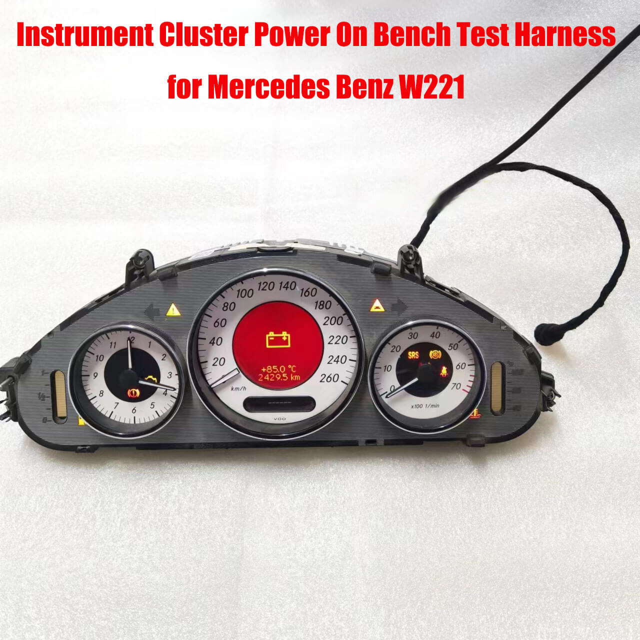 Instrument Cluster Power On Bench Harness for Benz W221 Digital ...