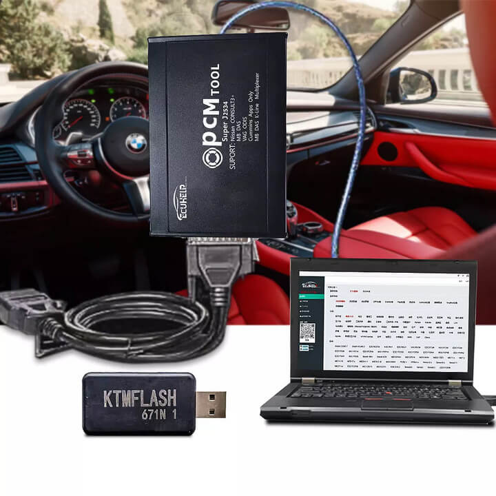 PCMTool ECU Programmer Super J2534 Tool KTMFlash 67-in-1 PCMflash V1.20 ...