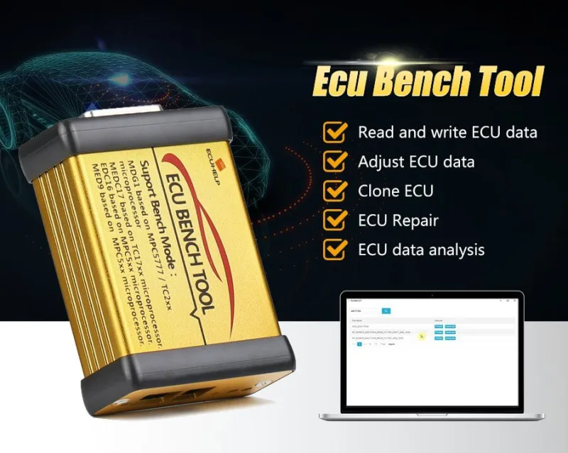ECU Bench Tool Full Version with AMT Offline Software & License MD1 MG1 ...