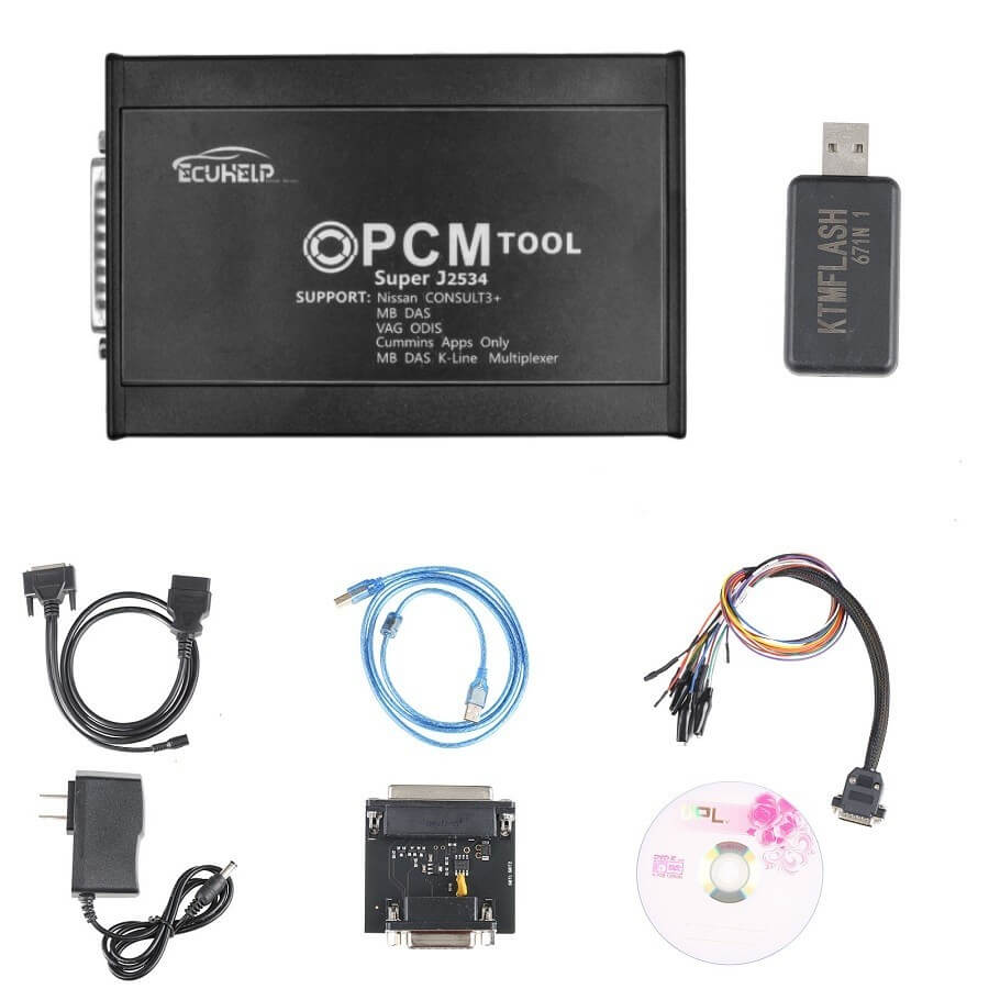 PCMTool ECU Programmer Super J2534 Tool KTMFlash 67-in-1 PCMflash V1.20 ...