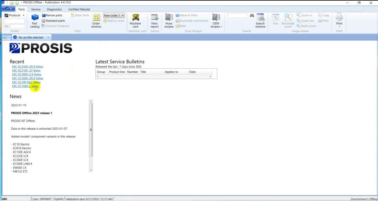 Software Installation Volvo PROSIS Offline R3 EPC Spare Parts Catalog ...