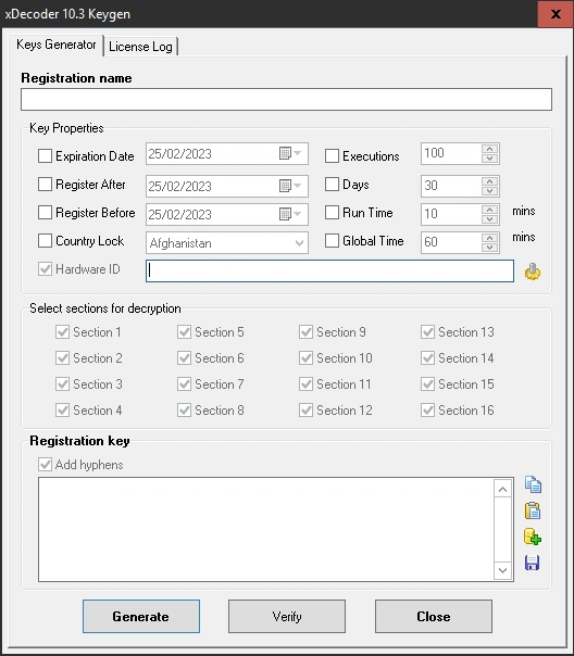 Software xDecoder 10.3 for DTC Fault Code Disable