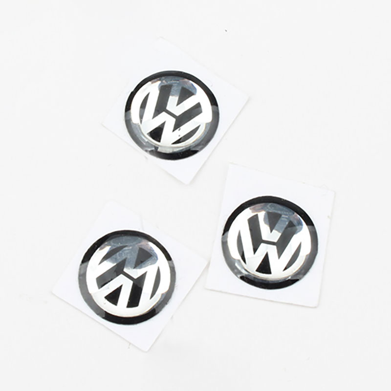 10MM 12MM 14MM VW Crystal Emblem Logo Sticker for New Flip Remote Key ...