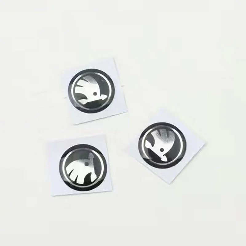10MM 12MM 14MM Skoda Crystal Emblem Logo Sticker for New Flip Remote ...