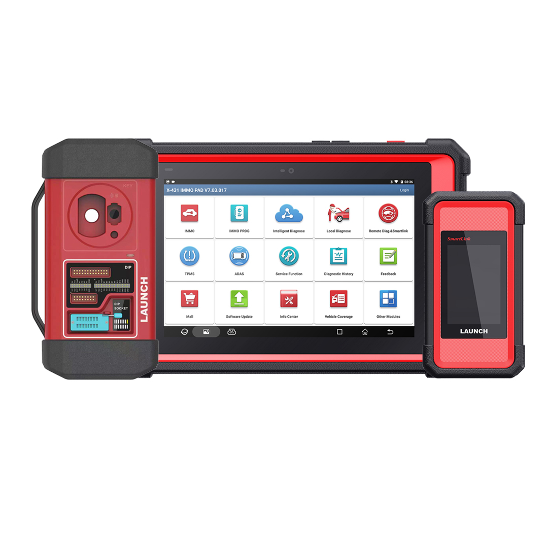 Launch X-431 IMMO PAD Tablet + Smartlink C VCI + X-PROG 3 All-in-one ...