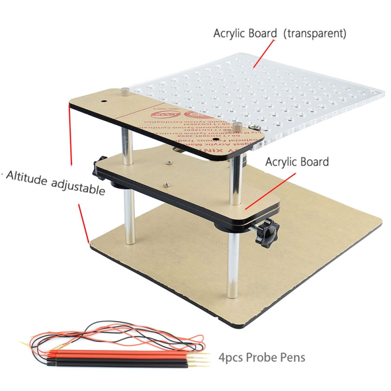 LED BDM Frame with Probe Table + 4pcs Probe Pens for KESS KTAG FGTECH ...