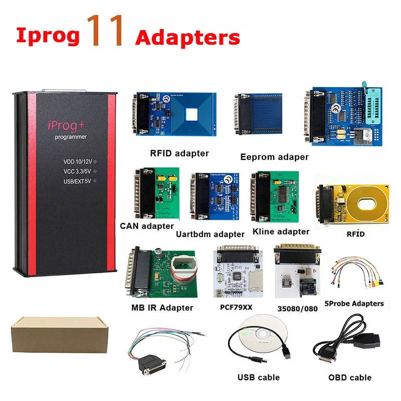 V87 Iprog+ Programmer Support Mileage Correction + IMMO + Airbag Reset ...