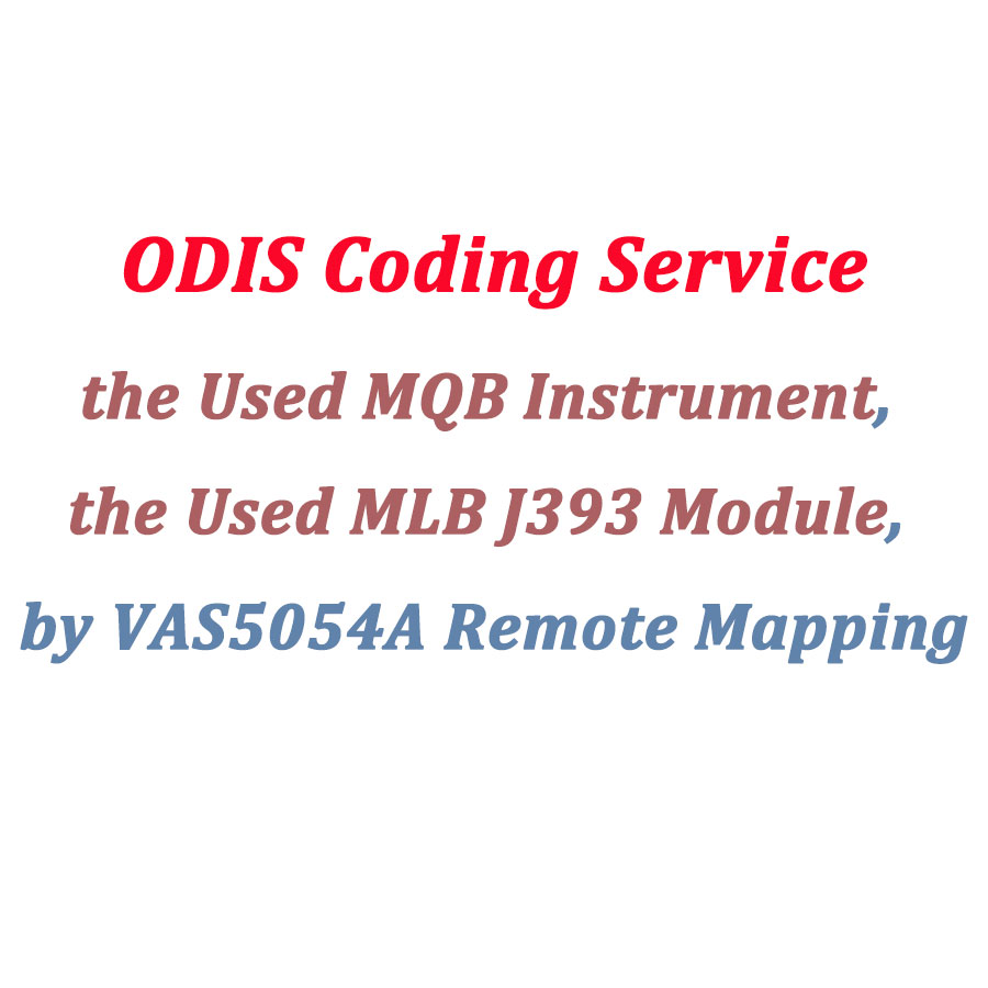 (Service) Coding Used MQB Instrument / MLB J393 Module by ODIS Remote ...