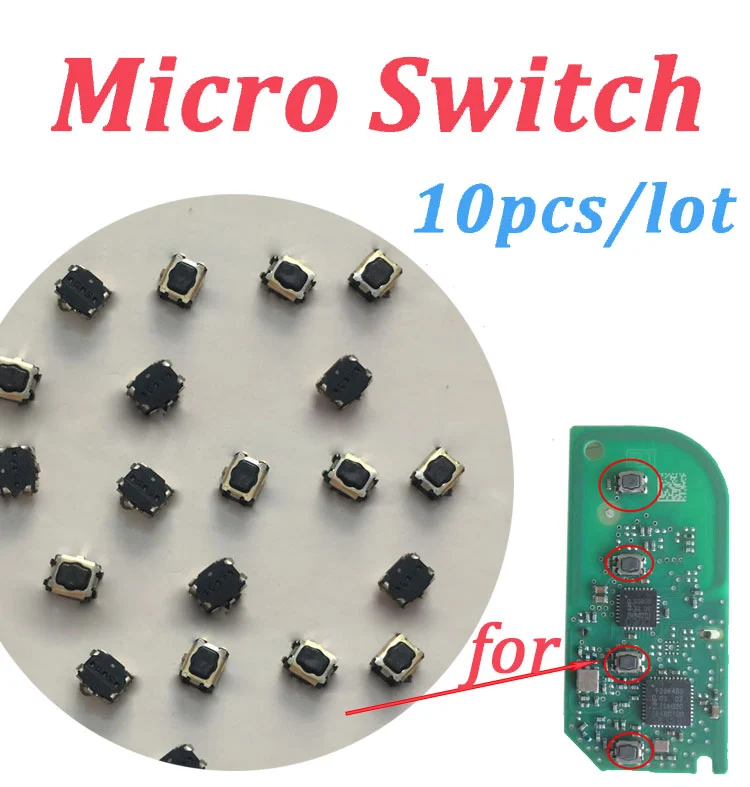 SMD Micro Switch for BMW G Chassis FEM BDC Smart Key Remote PCB Repair