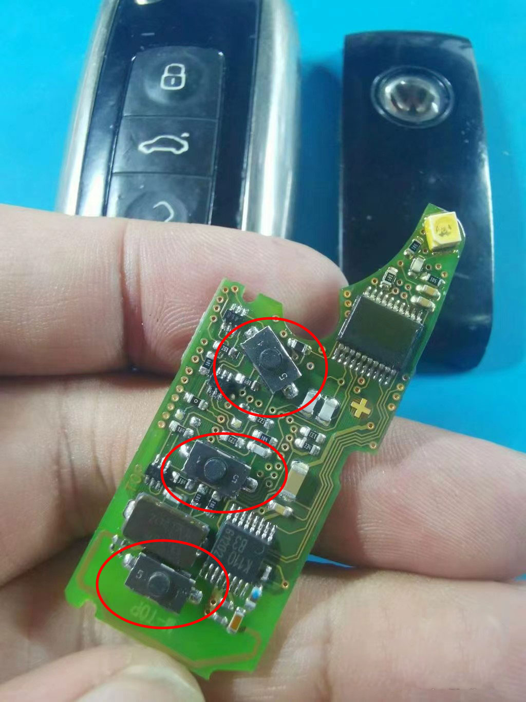 SMD Micro Switch for Volkswagen Phaeton Porsch Remote PCB Repair