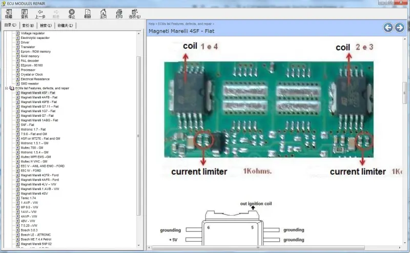 ECU Modules Repair Helper Components & PINOUT