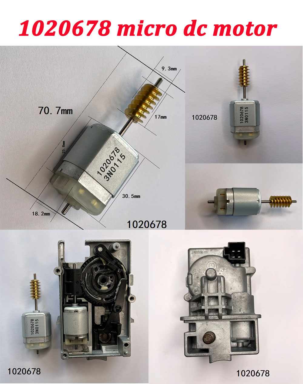 1020678 Jeep Cherokee Wrangler ELV/ESL Micro DC Motor Replacement