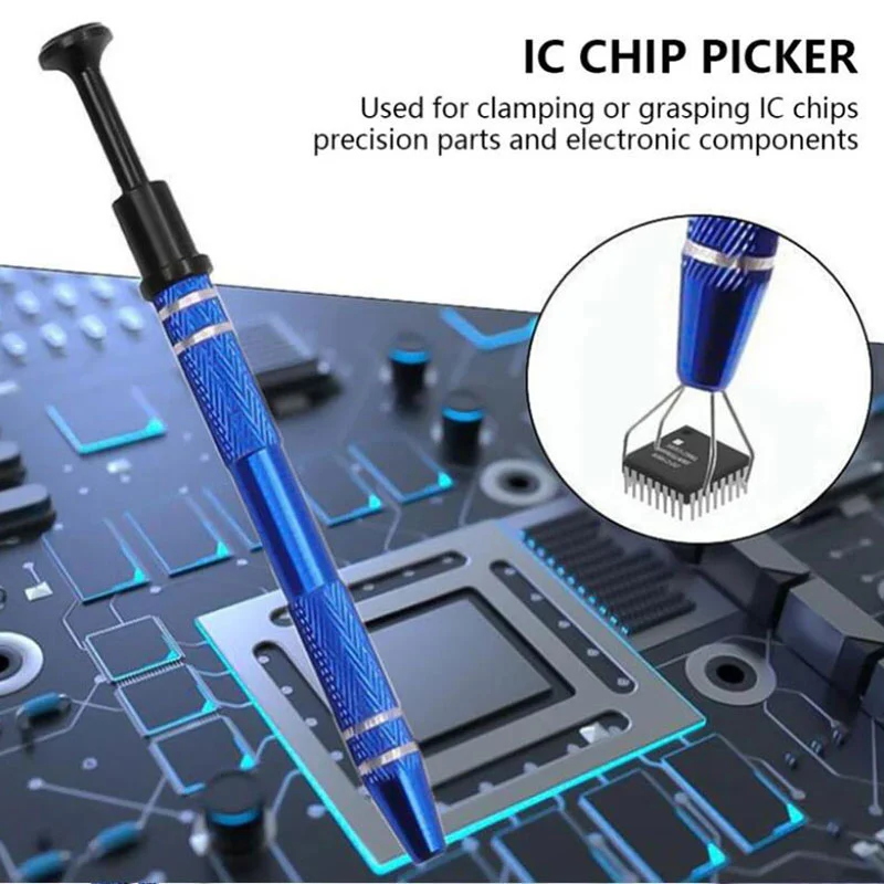 4 Claws Electronic Component Gripper IC Chip Pickup Tool