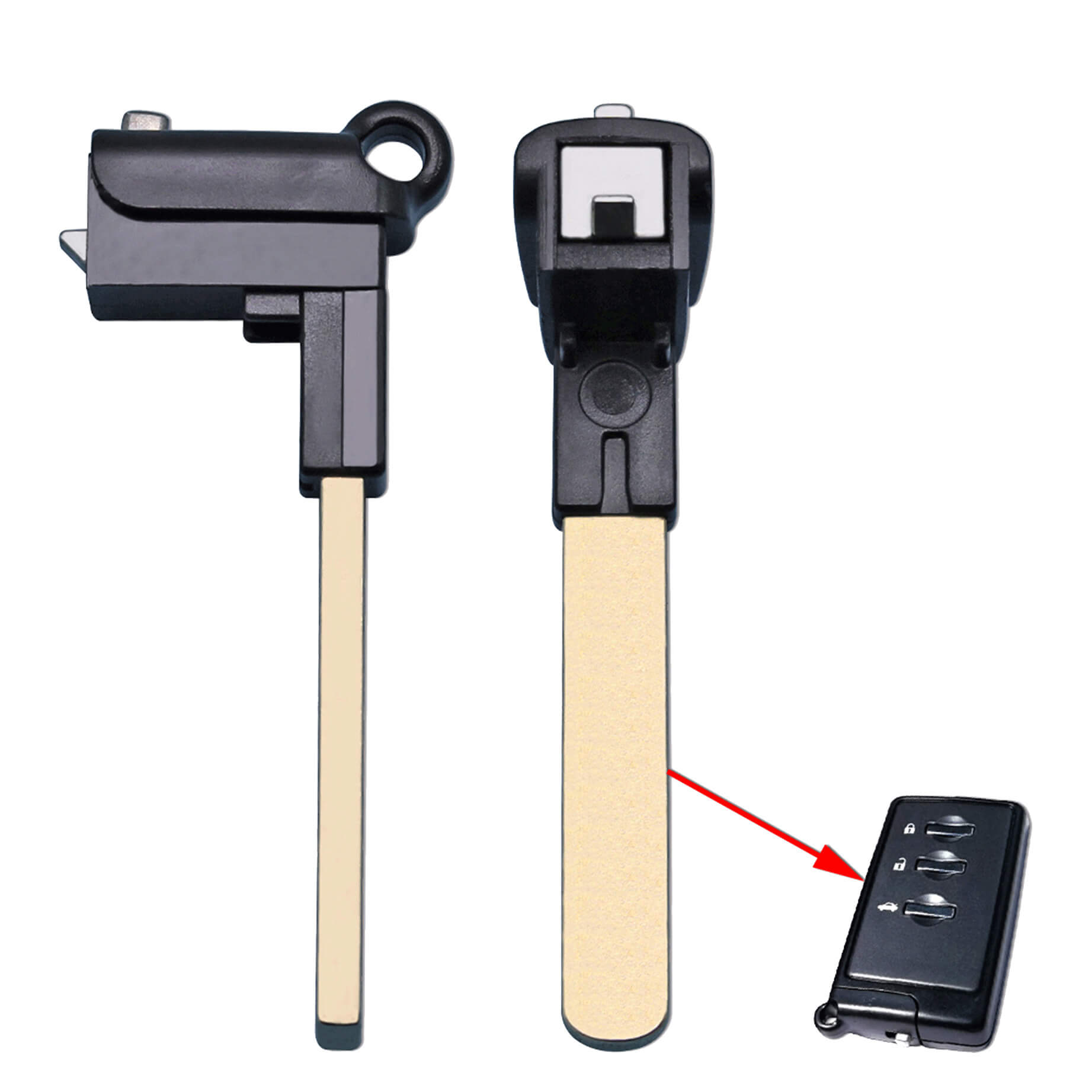 Spare Emergency Key for Mitsubishi Car Smart Card Keyless Entry Remote Fob