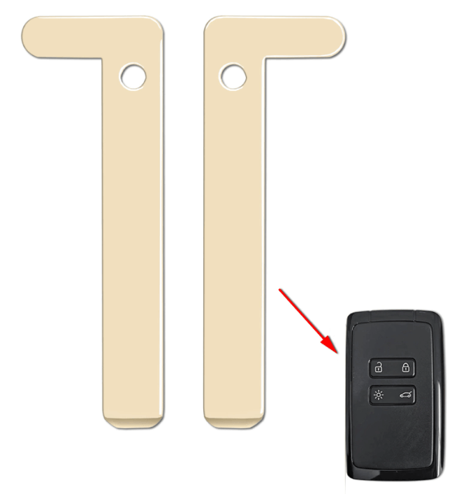 Emergency Key for Renault Car Smart Card Keyless Entry Remote Fob