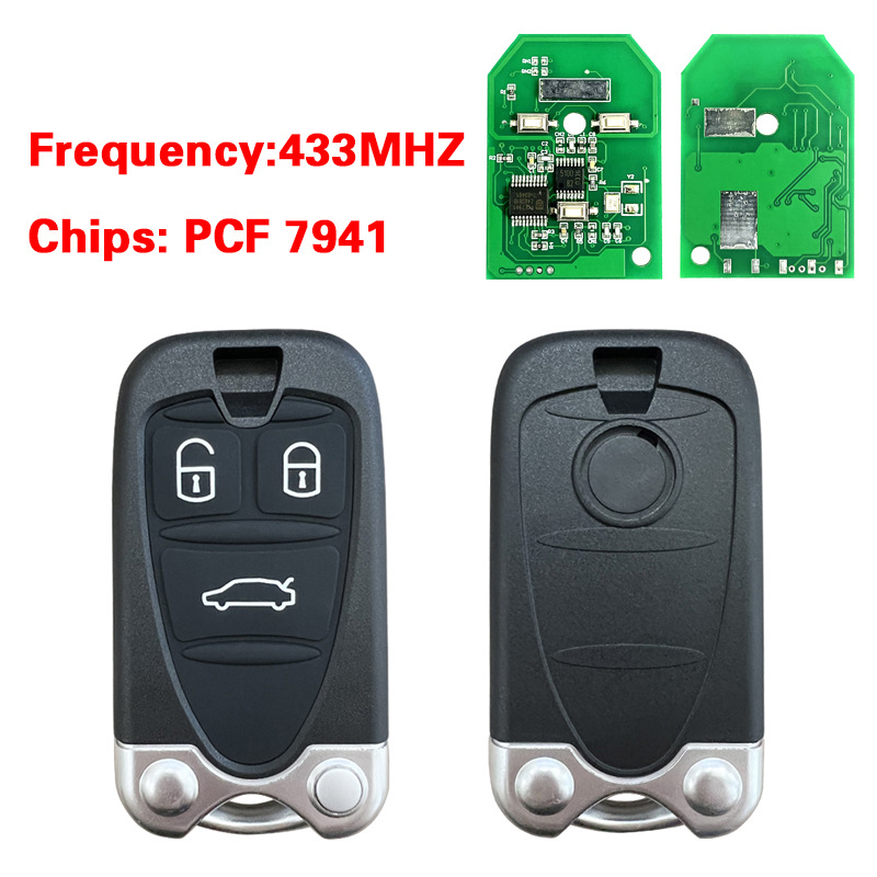 for Alfa Romeo Smart Card Remote Fobs OEM Key Replacement with Electronics
