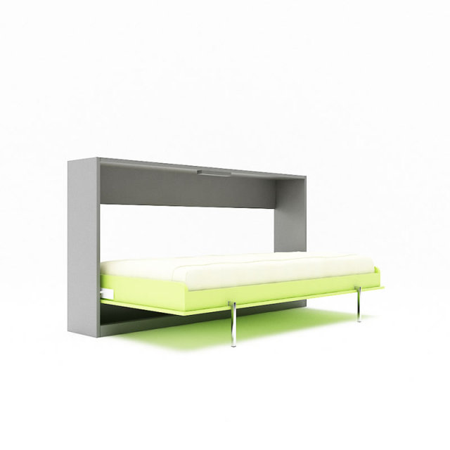 horizontal wall bed single