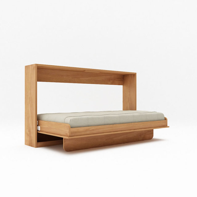 horizontal wall bed single