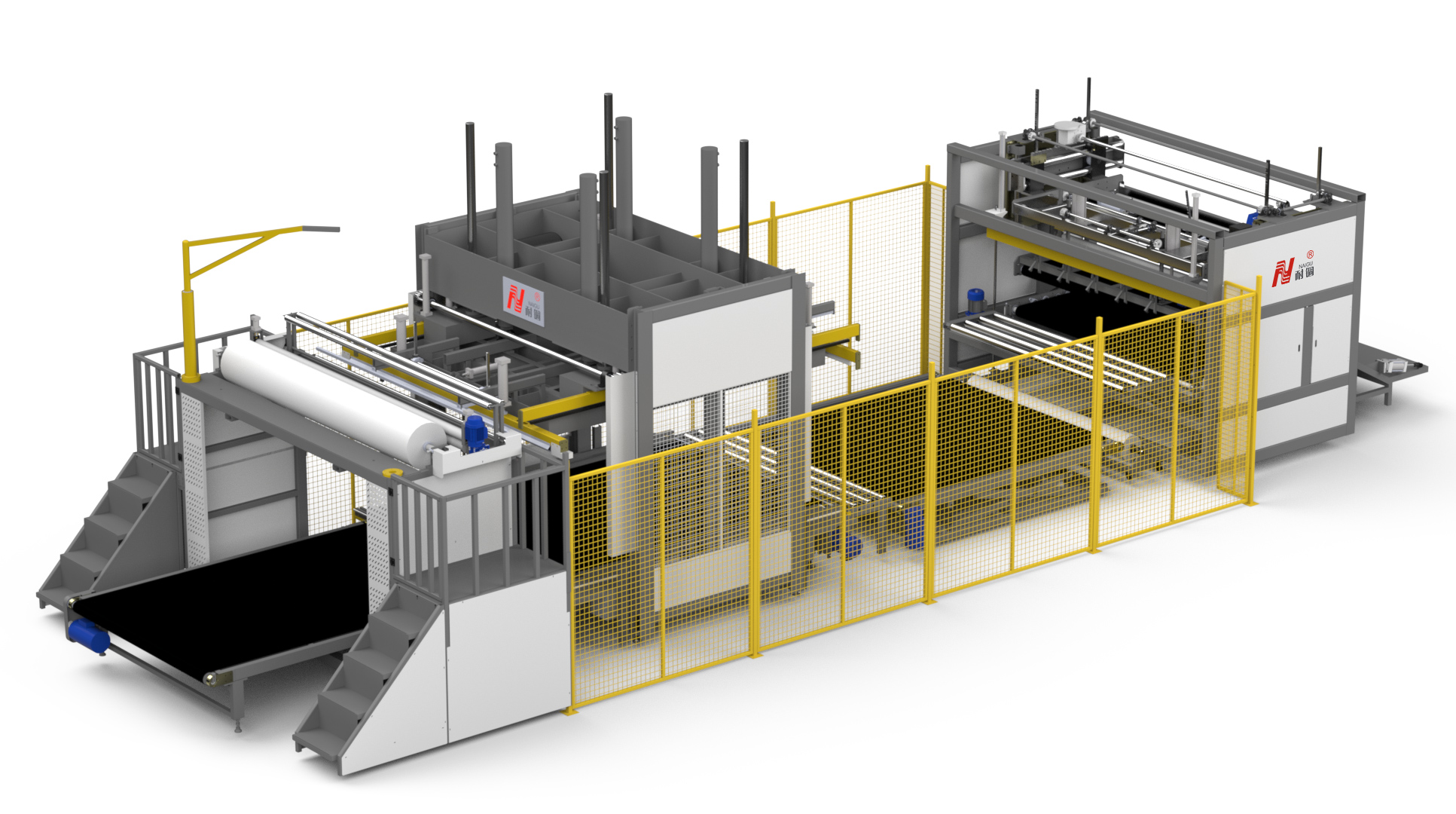 NG-25R Full Automatic Foam Block Compression & Roll Packing Machine ...