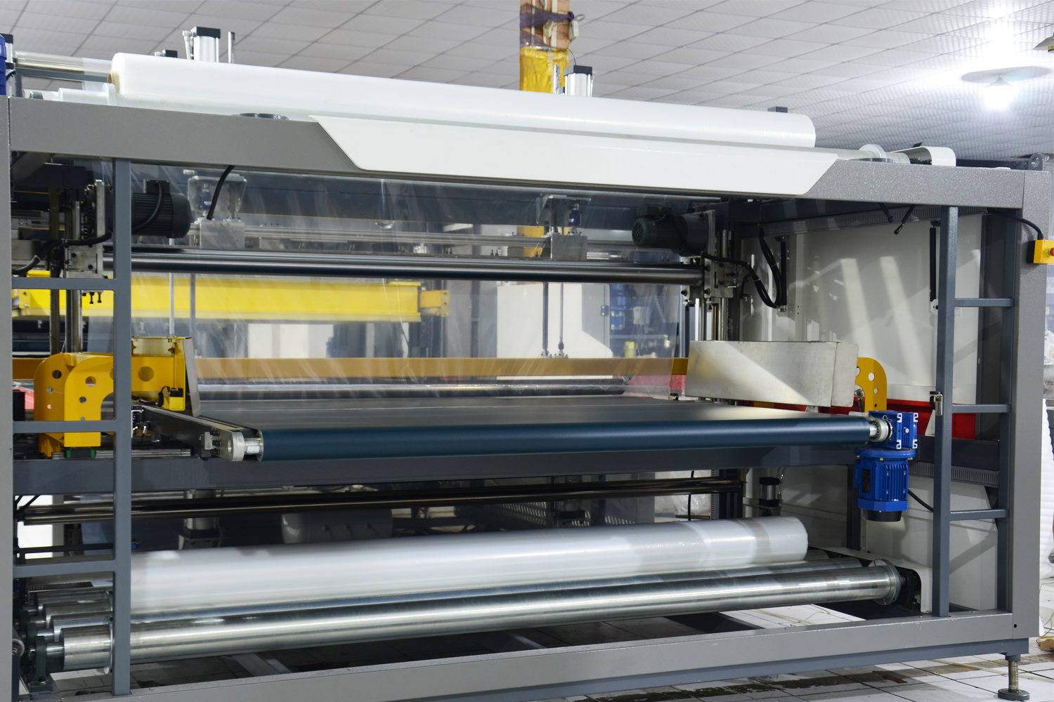 NG-22RS full automatic mattress compress and fold roll packing machine